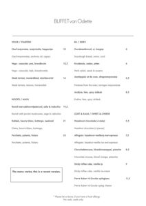 BUFFET van Odette - English version